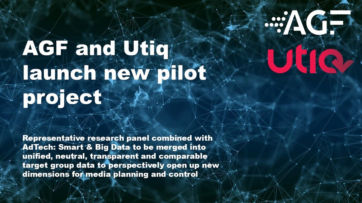AGF and Utiq launch new pilot project: AGF